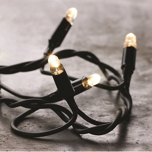 Extensão de luzes de fadas Sirius Tech-Line 200 LED branco quente 20 m ...