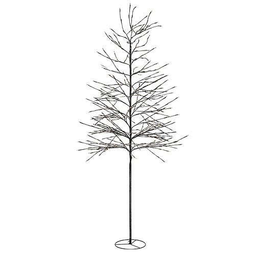 Sirius LED-Baum Alex Tree 480 LED warmweiß außen 210 cm braun beschneit ...